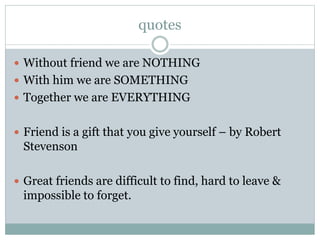 Friendship | PPTX