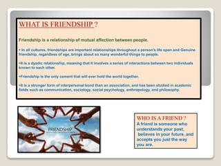 FRIENDSHIP | PPTX