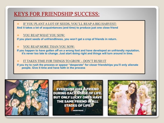 FRIENDSHIP | PPTX | Dating | Family and Relationships