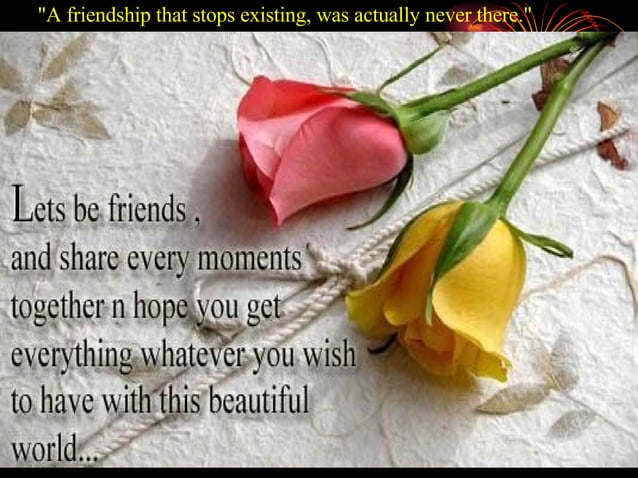Friendship is forever | PPT