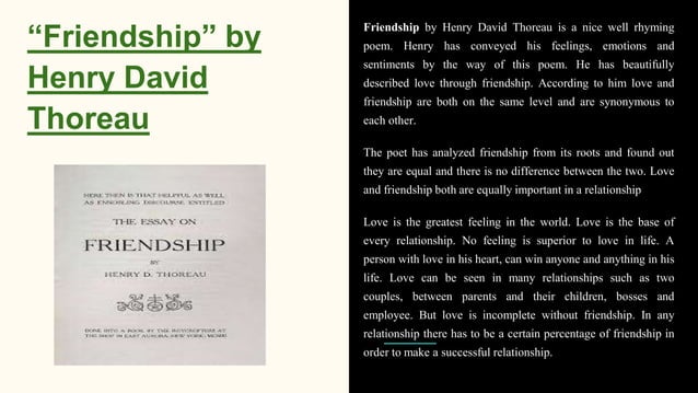 “Friendship” by Henry David Thoreau.pptx