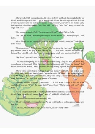 narrative text Friendship of vegetables soup | PDF