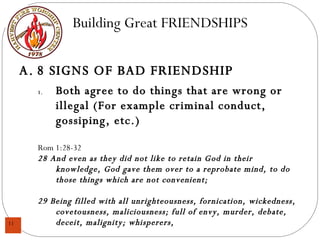 Building Great Friendships | PPT | Religion & Spirituality
