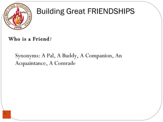Building Great Friendships | PPT | Religion & Spirituality