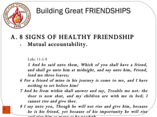 Building Great Friendships | PPT | Religion & Spirituality