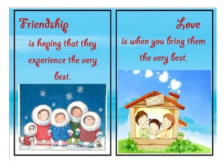 Friendship vs. love | PPTX