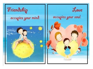 Friendship vs. love | PPTX