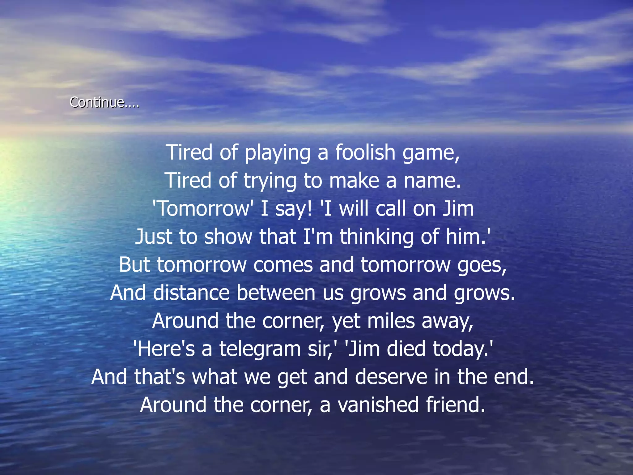 Friends Poem | PPT