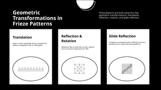 Exploring Frieze Patterns in Geometry: Symmetry and Transformations | PPTX
