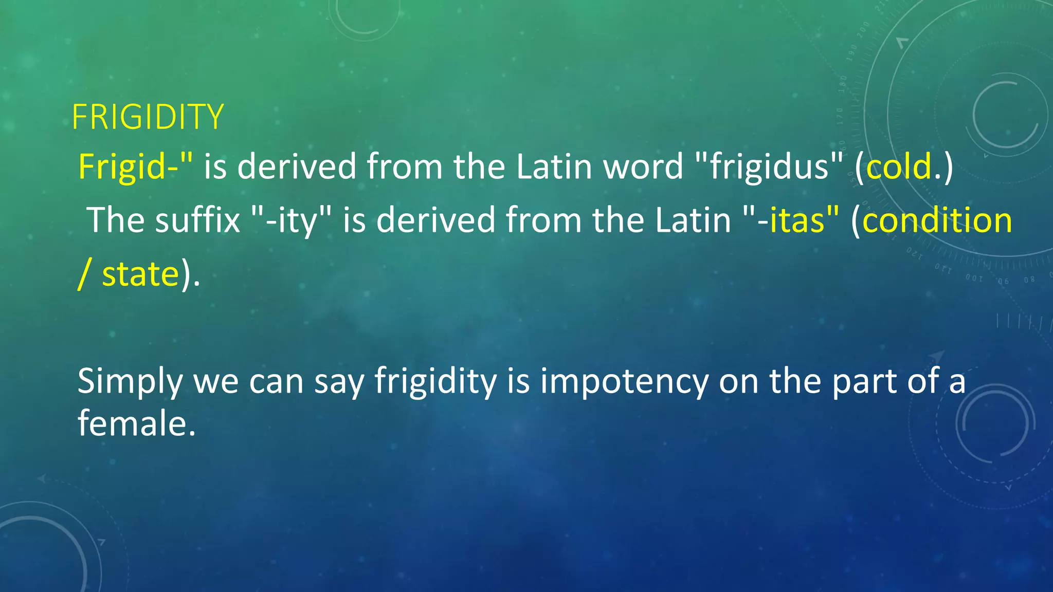 Frigidity and vaginismus | PPTX