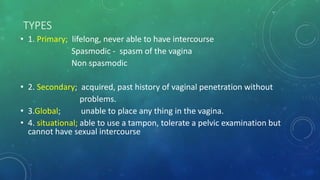 Frigidity and vaginismus | PPTX
