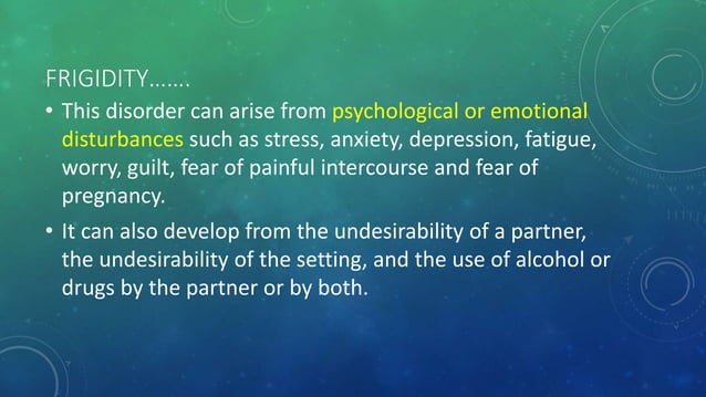 Frigidity and vaginismus | PPT