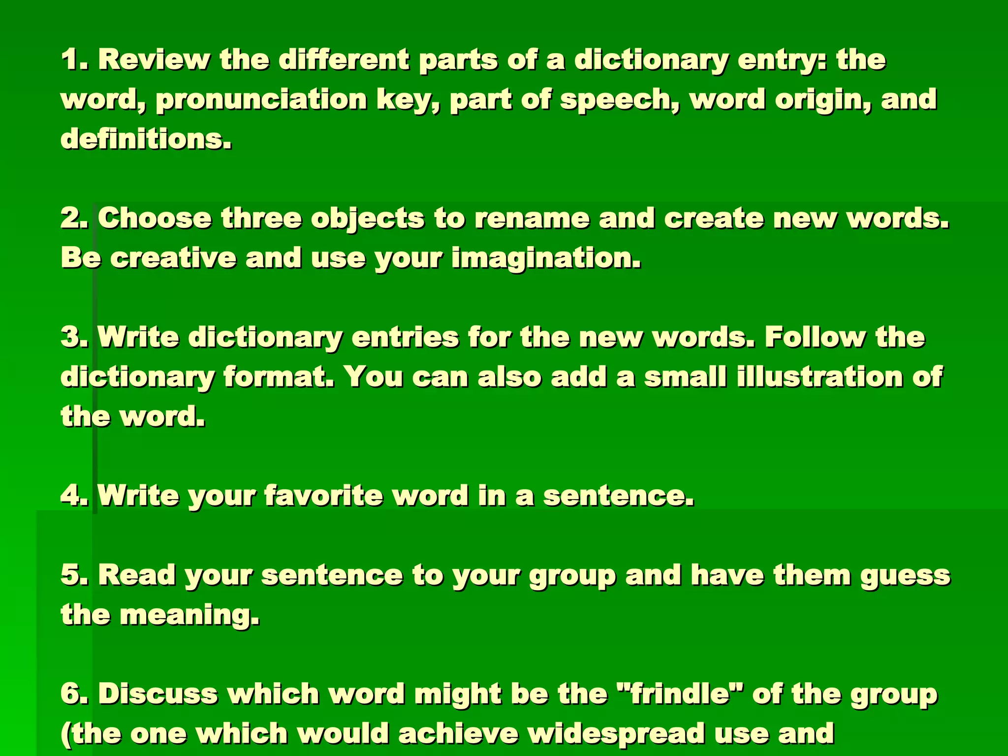 Frindle Lessons | PPT