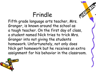 Frindle compile | PPT