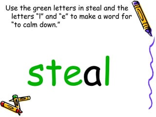 Frindle spelling words | PPT