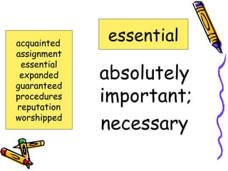 Frindle vocabulary | PPT | Desserts and Baking | Food & Drink