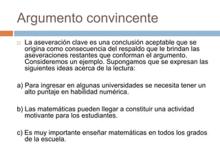 Argumento Convincente