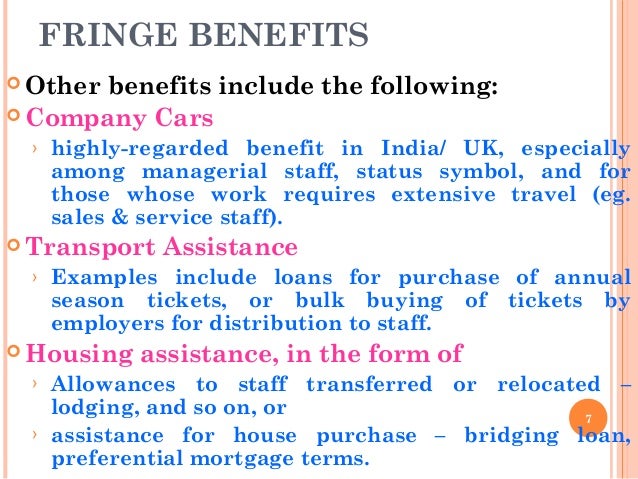 Fringe Benefits Meaning