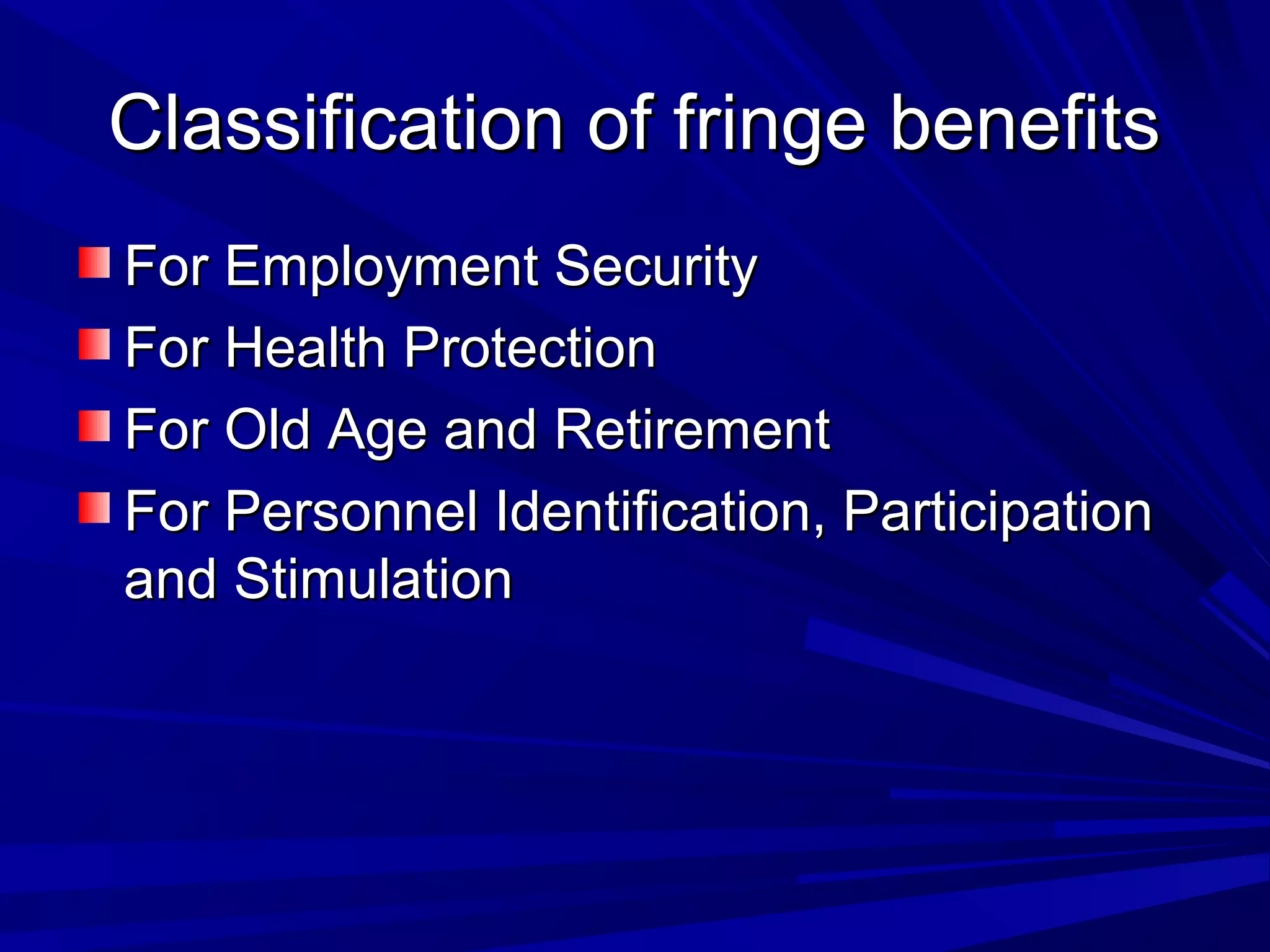 Fringe benefits | PPT