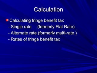 Fringe benefits | PPT