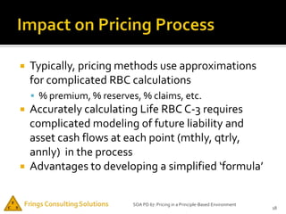 Pricing In A Principle-Based Environment | PPT