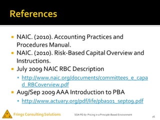 Pricing In A Principle-Based Environment | PPT