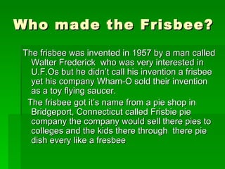 Frisbees | PPT