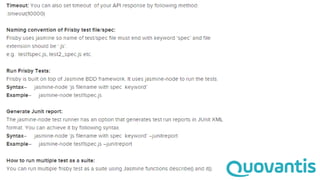 Frisby: Rest API Automation Framework | PPTX
