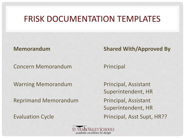 Frisk Documentation Model Training | PPTX | Professional School ...