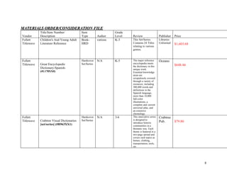 Collection Development Plan | PDF