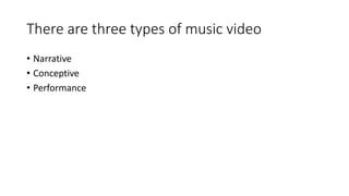 Friths music video concepts | PPTX | Music Video | Genres