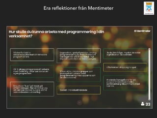 Fritids programmering | PPT