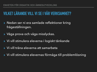 Fritids programmering | PPT