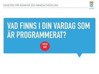 Fritids programmering | PPT
