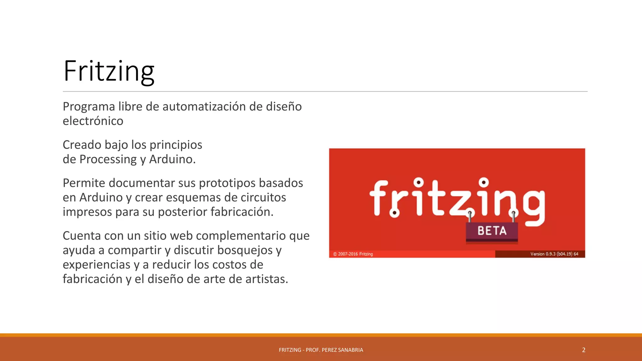 Fritzing Software - Presentación | PDF