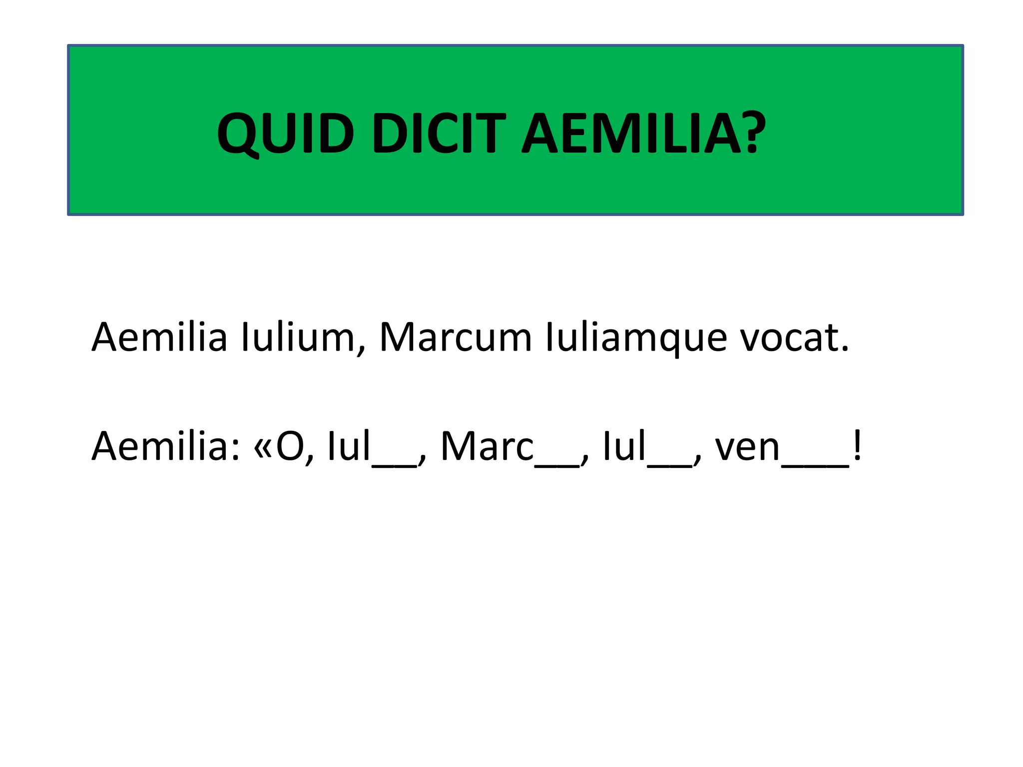 Familia Romana ad capitulum quartum | PPT