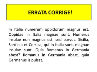 Familia Romana ad capitulum quartum | PPTX