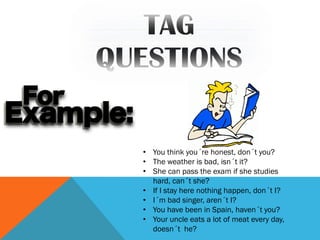 TAG QUESTIONS | PDF