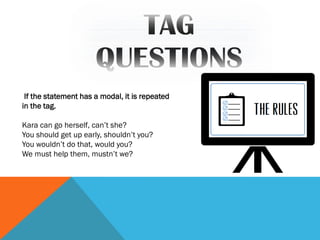 TAG QUESTIONS | PDF