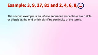 Sequence, It's Introduction in Generating Patterns | PPTX