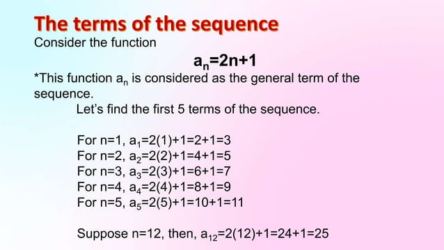 Sequence Its Introduction In Generating Patterns Pptx Homework 4303