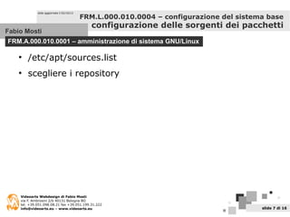 corso di amministrazione di sistema GNU/Linux, lezione 2 | PPT