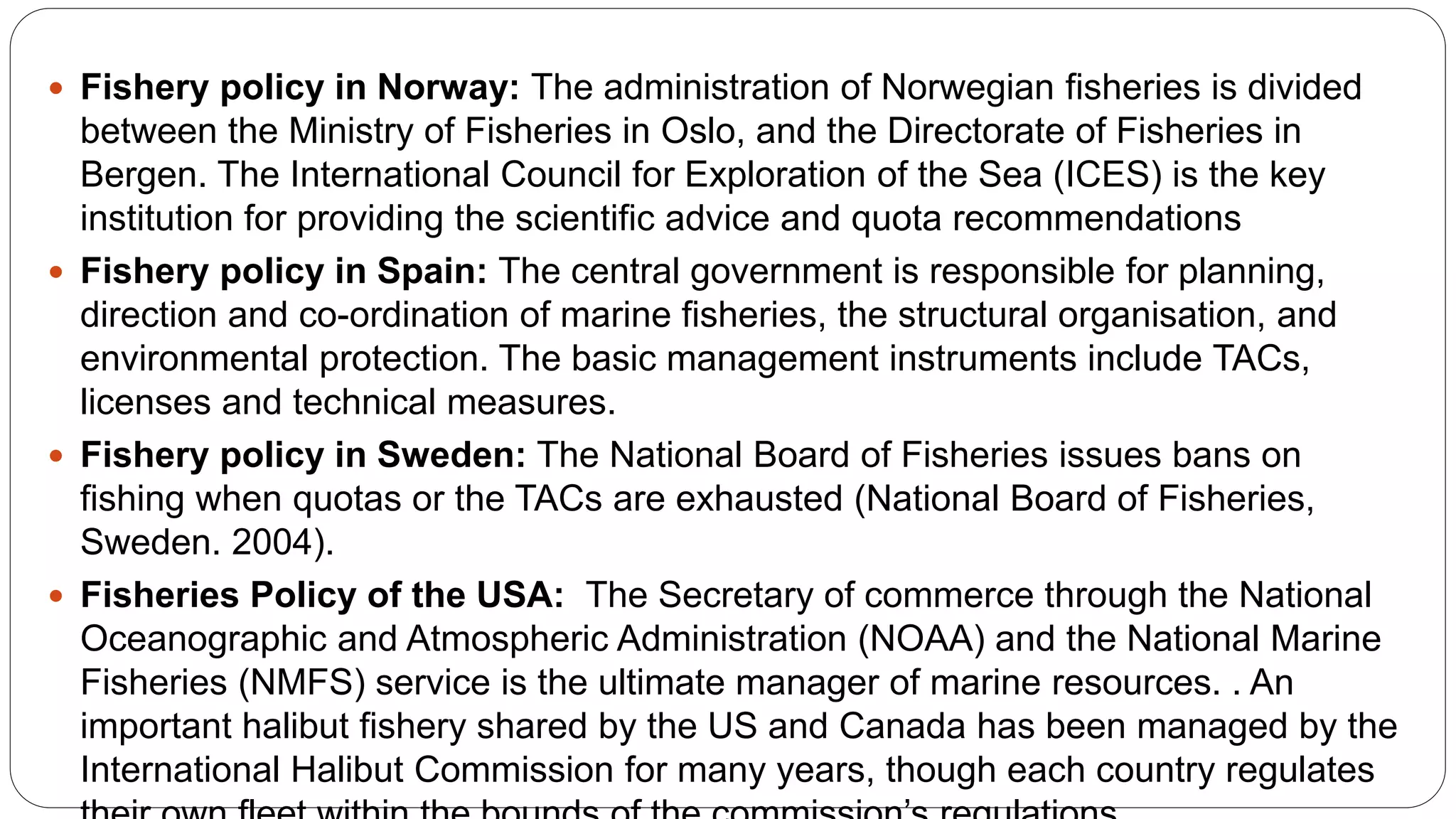 Indian deep sea fishing vessels in Indian EEZ : MFRAct 1981 : draft ...