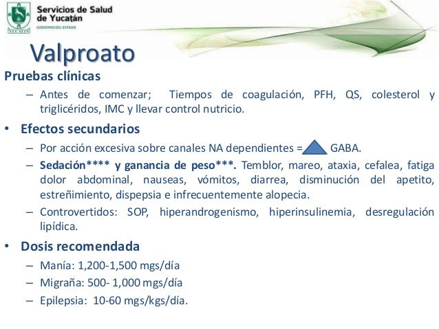 Fármacos valproato