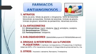 Fármacos antianginoso | PPT