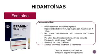 Fármacos anticonvulsivantes y antiepilépticos | PPTX