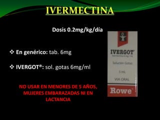 Fármacos Antiparasitarios | PPTX