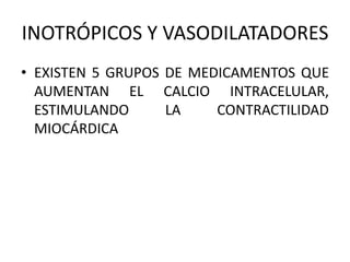 Fármacos para la insuficiencia cardíaca y antianginosos | PPTX