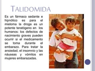 Fármacos teratogénicos | PPTX