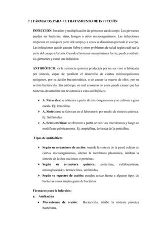 Los fármacos y sus posologias - Informe Final | PDF